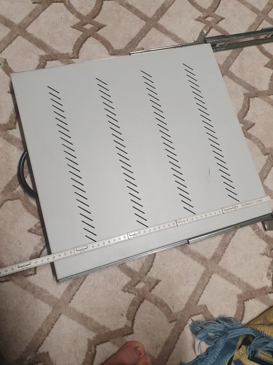 19" 19Zoll Fachboden Rack Tablar ausziehbar Tiefe 45cm 450mm (Gebraucht ...