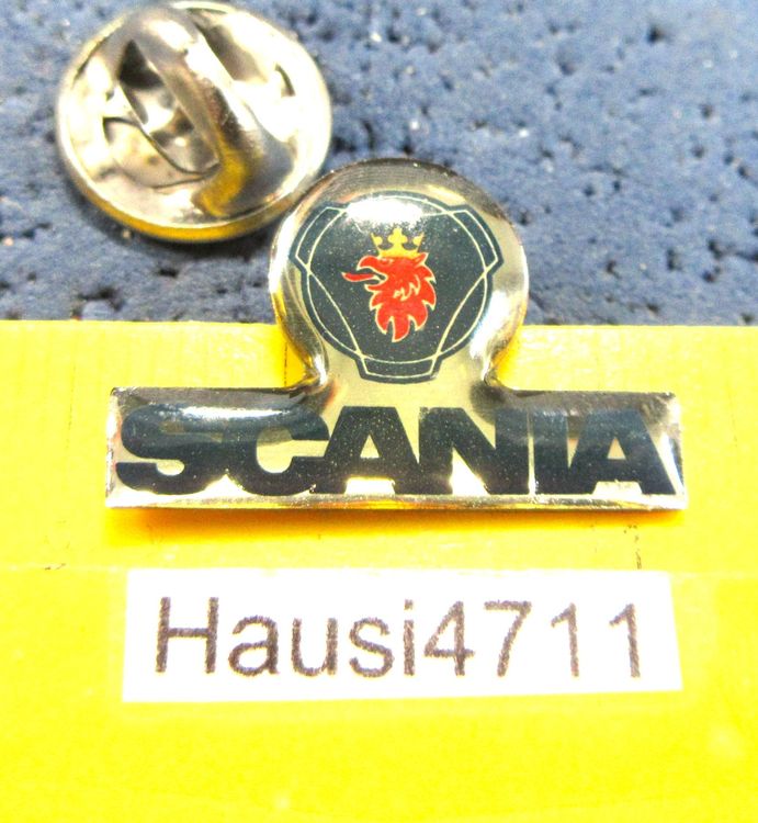 PIN SCANIA SCHMUCK-PIN GLASIERT KLEIN LOGO GESTEMPELT ORIGIN | Kaufen ...