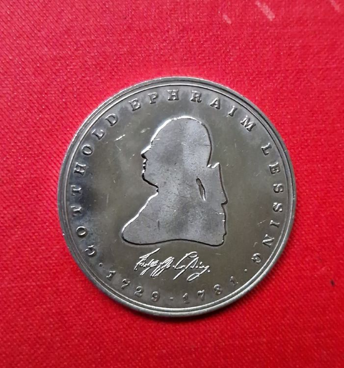 Lessing 5 Deutsche Mark Gedenkmünze 1981 Top Zustand (Neu (gemäss ...