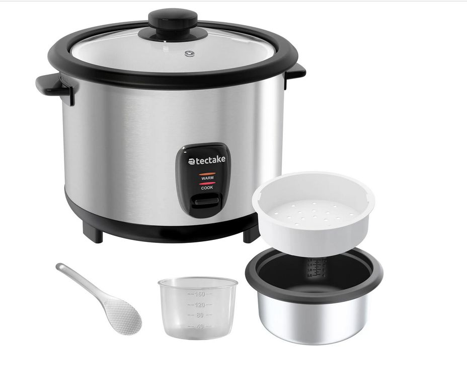 Reiskocher 1,8 l, für 10 Portionen, 2 in 1 dank entnehmbare (Neu ...
