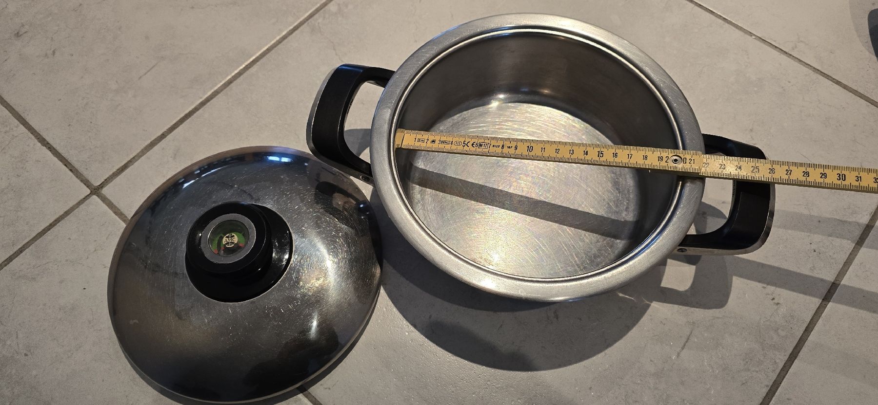 AMC Topf mit Deckel 24cm, gebraucht, nicht für Induktion ! (Gebraucht ...