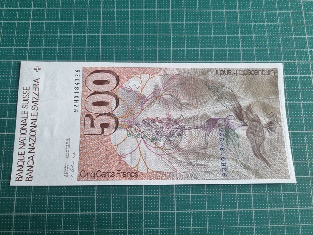 Schweizer Banknote 500 Fr. (Neu (gemäss Beschreibung)) in Buchs AG für ...