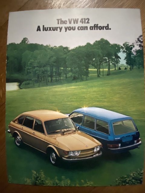 Volkswagen VW 412 Prospekt USA 1973 brochure catalogue | Kaufen auf Ricardo