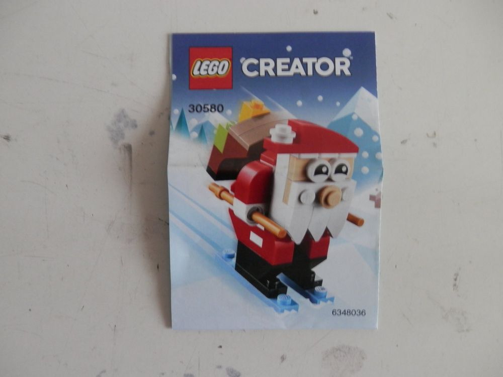 Bauanleitung zu LEGO 30580 Creator Weihnachtsmann NEU (Neu (gemäss ...