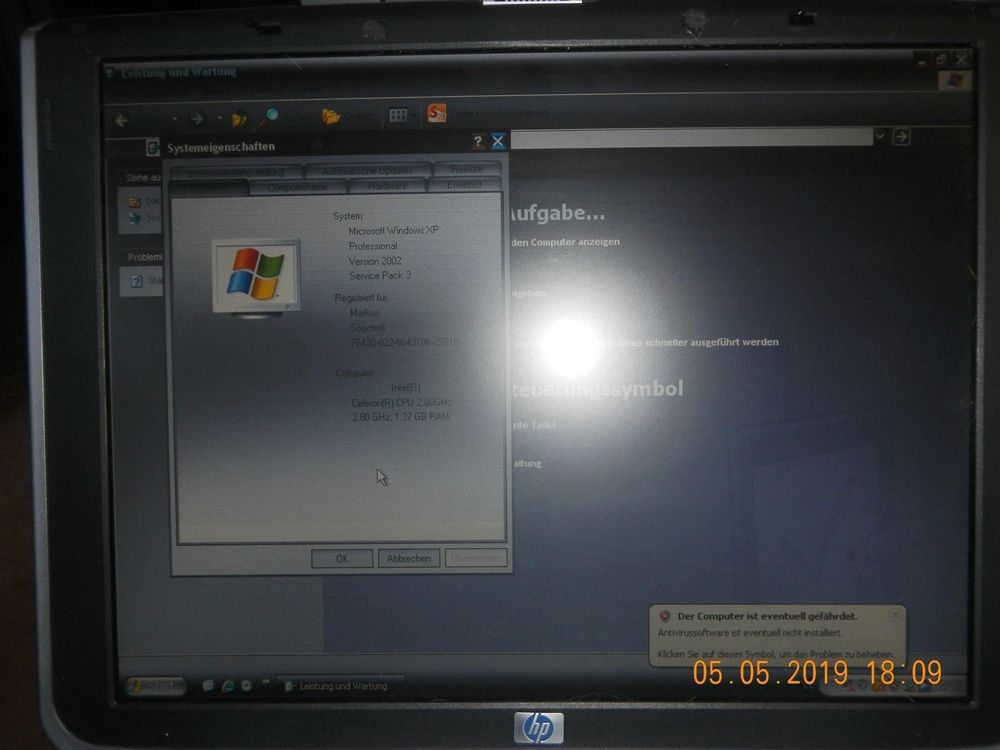 Notebook hp pavillion zv5000 (Gebraucht) in Nunningen für CHF 39 – mit ...