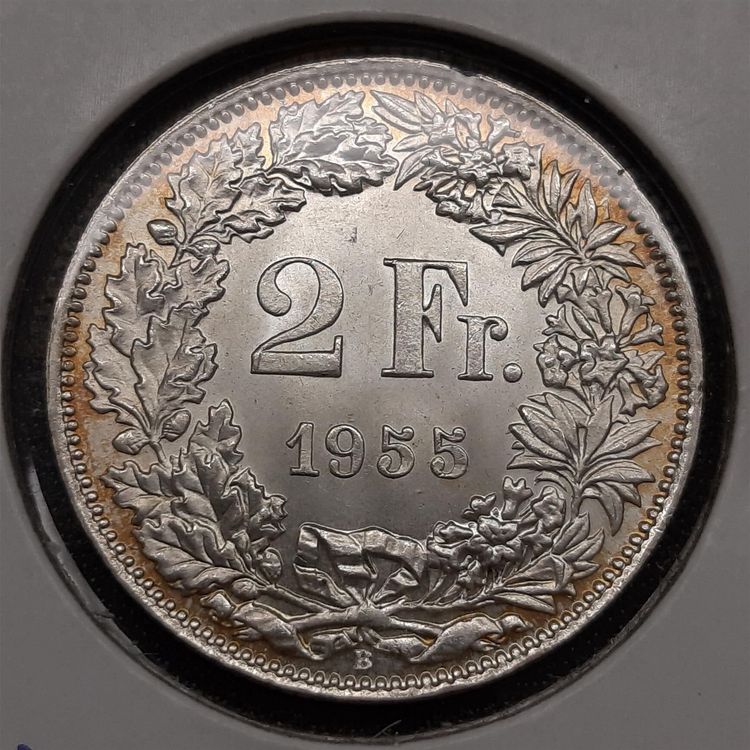 2 Franken 1955 unz-stgl (Neu (gemäss Beschreibung)) in Pfäffikon ZH für CHF 7 – mit Lieferung ...