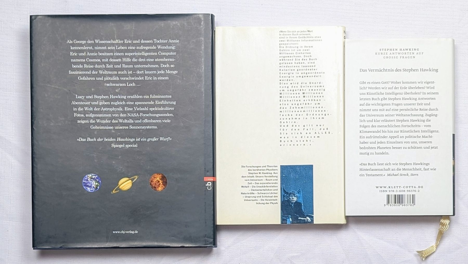 3 Bücher von Stephen Hawking (Gebraucht) in Wängi für CHF 36 – mit ...