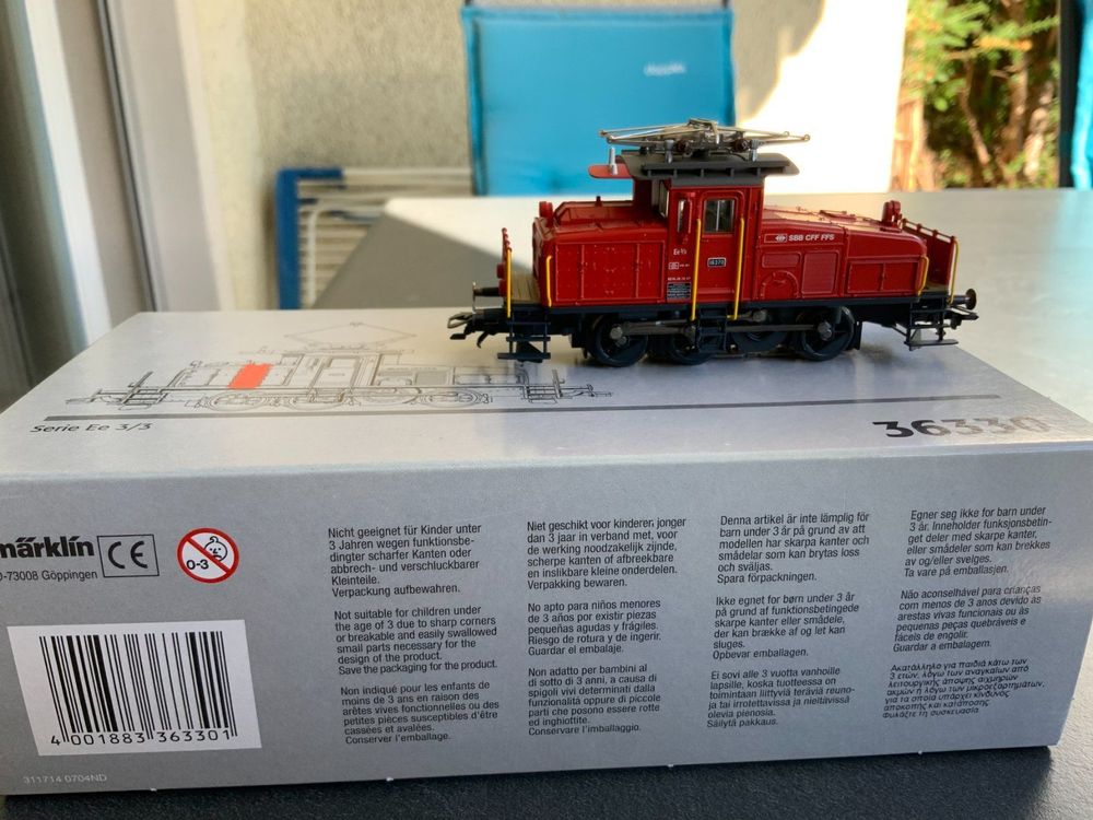 Märklin 36330 SBB Ee 3/3 16370 rot Rangierlok (Neu (gemäss Beschreibung ...