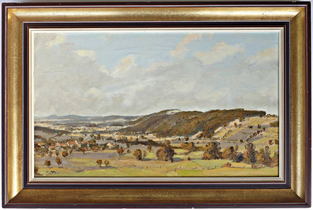 Rudolf MÜLLER (1892-1972) - Grosses Gemälde Leimental Benken | Kaufen auf Ricardo