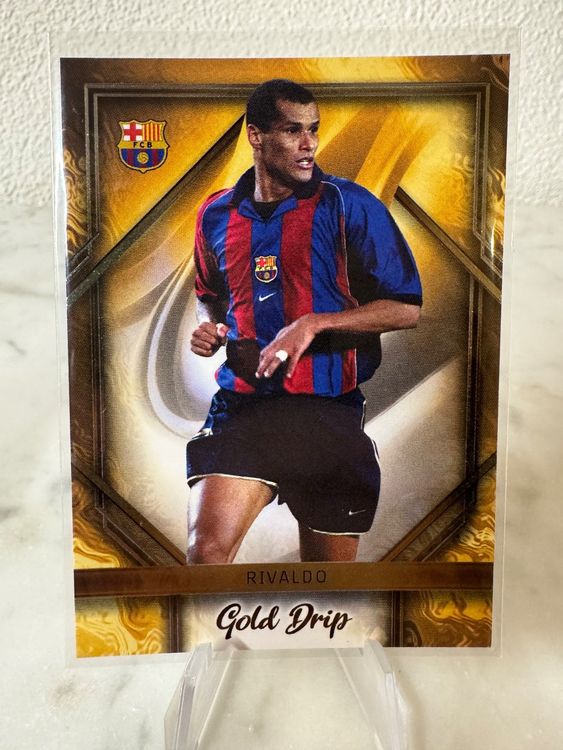 Rivaldo Gold Drip Sammelkarte FC Barcelona Team Set (Gebraucht) in ...