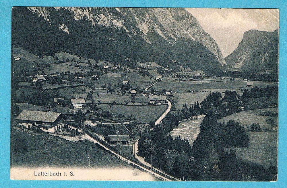 Latterbach i.S. seltene AK vor Ort gestempelt 29.VII.20 ! (Gebraucht ...