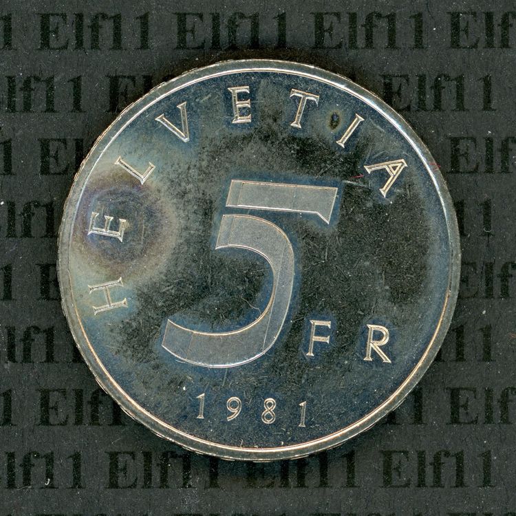 CHF___5.00 1981 Stanser Verkommnis -stgl 5 Franken (Neu (gemäss Beschreibung)) in Widnau für CHF ...