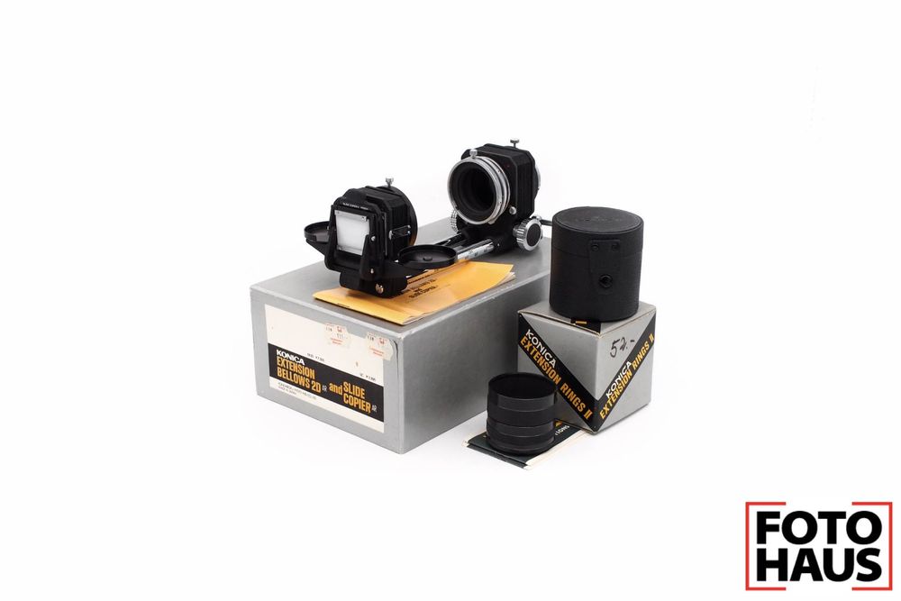 Konica Balgen Extension Bellows 2D AR Slide Copier Rings II (Gebraucht ...