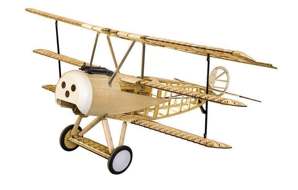 Real-Kit - Fokker-DR1 - EP/GP, Spw 1540mm, KIT-Set aus Balsa (Neu und ...