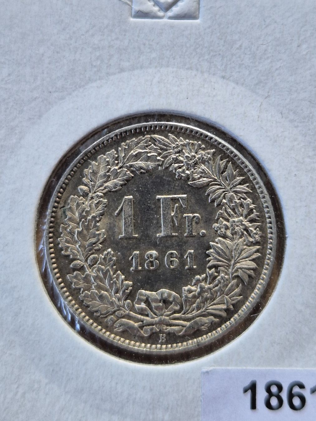1 Franken 1861 sitzende Helvetia unz. - Kat. 650.--! (Gebraucht) in Mels für CHF 350 – mit ...