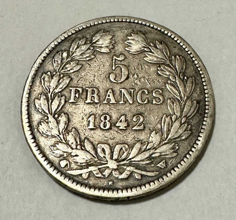 France 5 Francs 1842 Silver coin decent grade (Gebraucht) in Zürich für ...