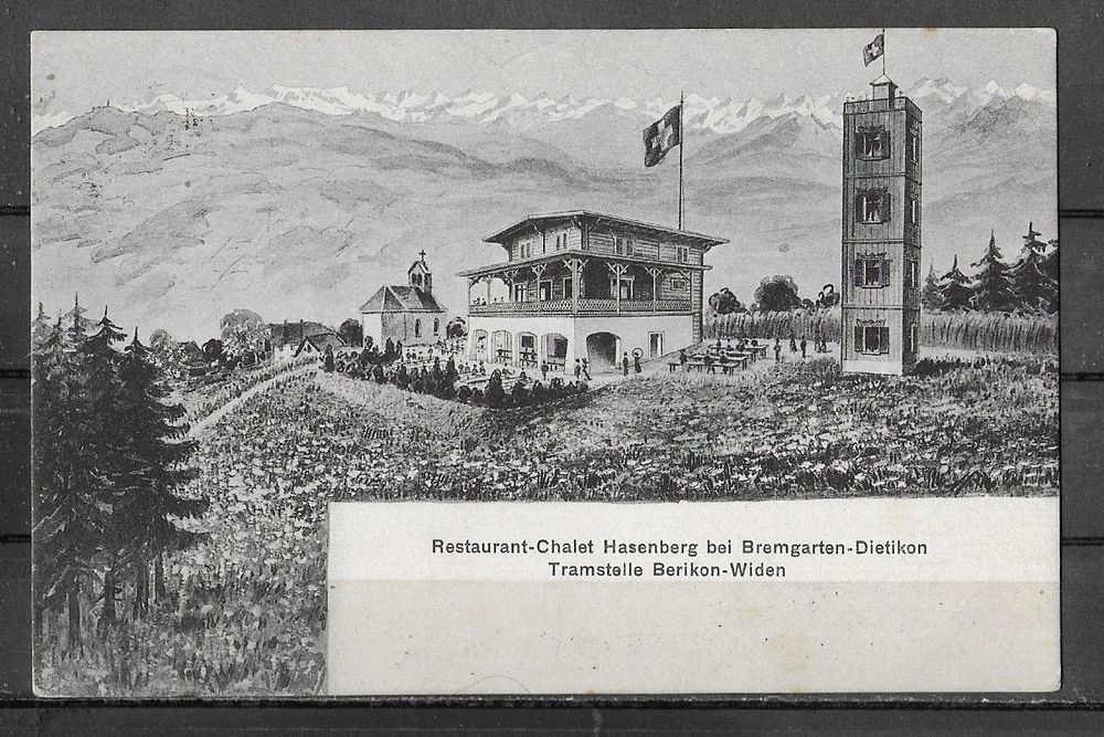 AG Restaurant Hasenberg bei Bremgarten 1909 | Kaufen auf Ricardo