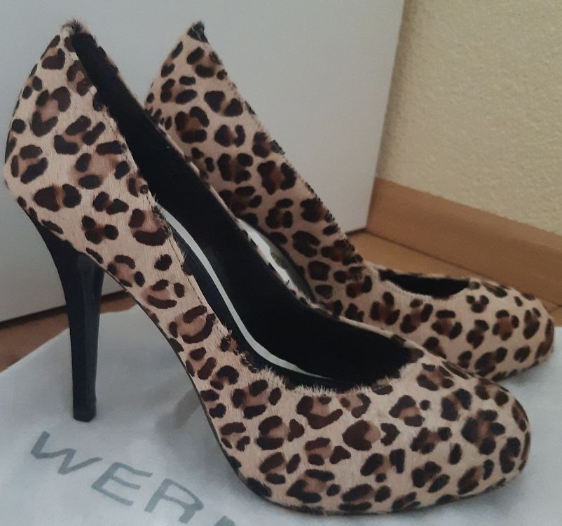 Leopard Print Heels, taille 39, cuir (Gebraucht) in Petit-Lancy für CHF ...