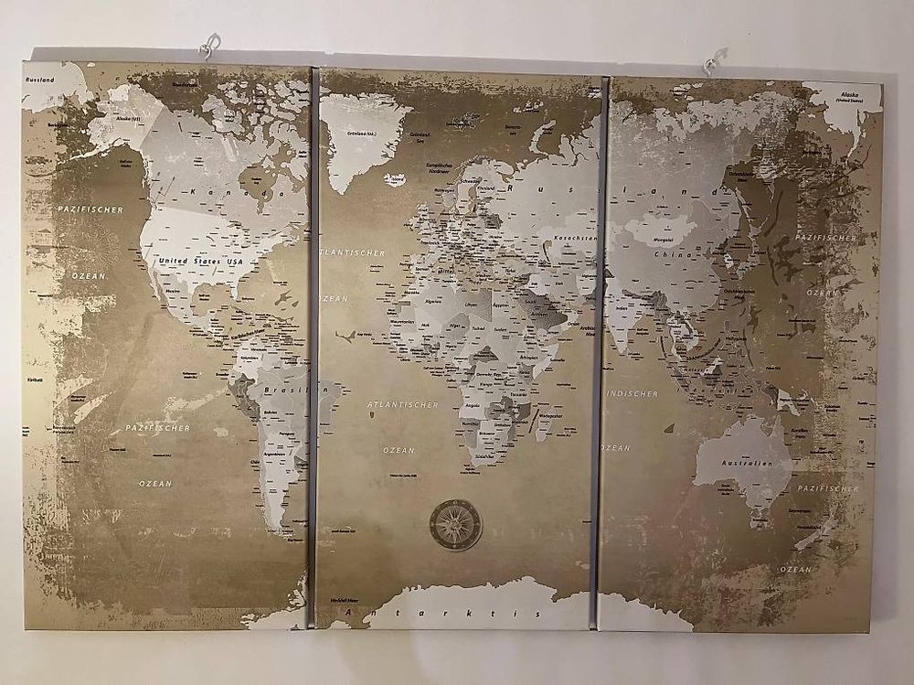 Bild Weltkarte (Gebraucht) in Bern für CHF 1 – nur Abholung auf Ricardo kaufen