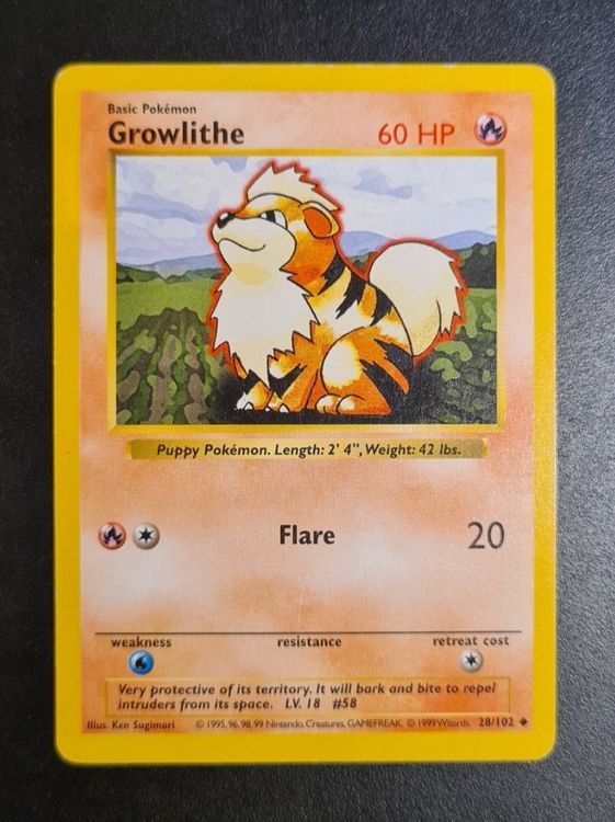 Growlithe/Fukano Shadowless 28/102 ab 1Fr. (Gebraucht) in Wigoltingen ...