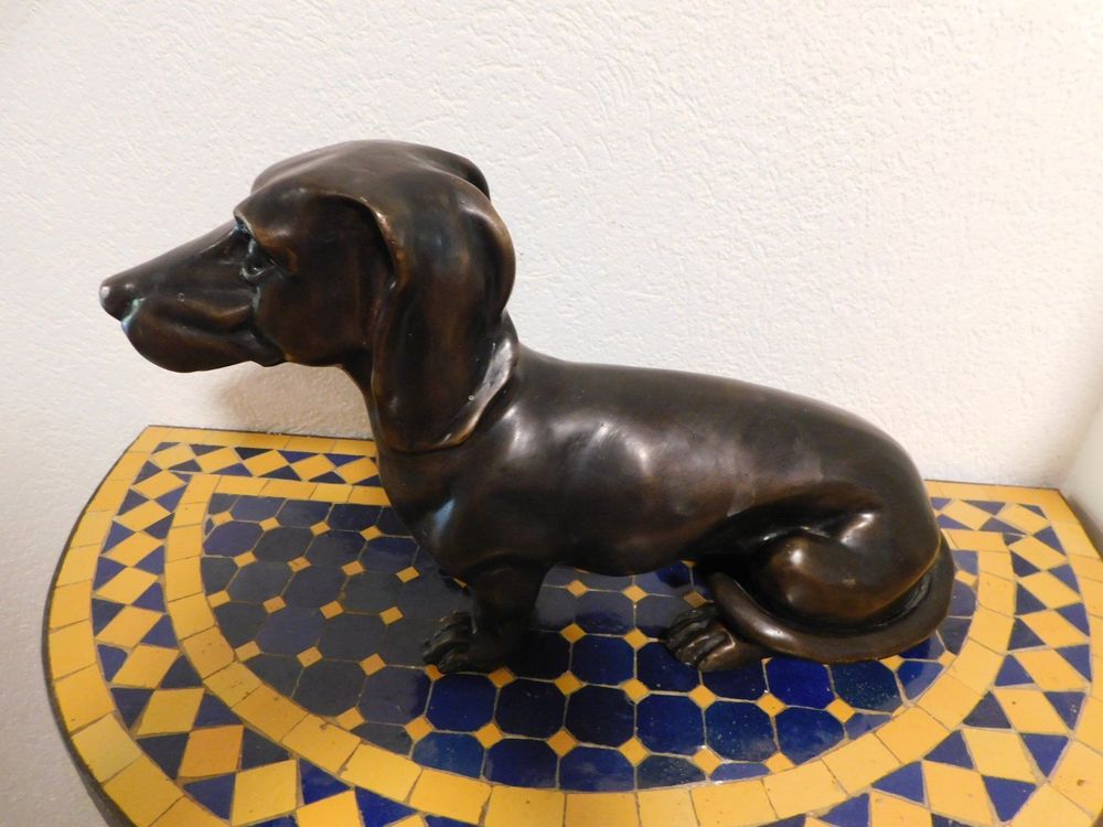 Dackel - Hund aus Bronze für Hundefreunde und Tierliebhaber (Gebraucht) in Bottmingen für CHF ...