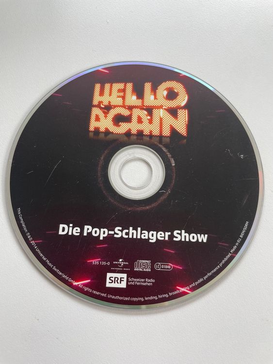 CD: Hello Again - Die Pop-Schlager Show - SRF Compilation (Gebraucht ...