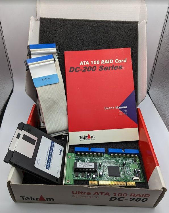 Tekram DC-200 Ultra ATA 100 RAID Controller mit OVP (Gebraucht) in Bad ...