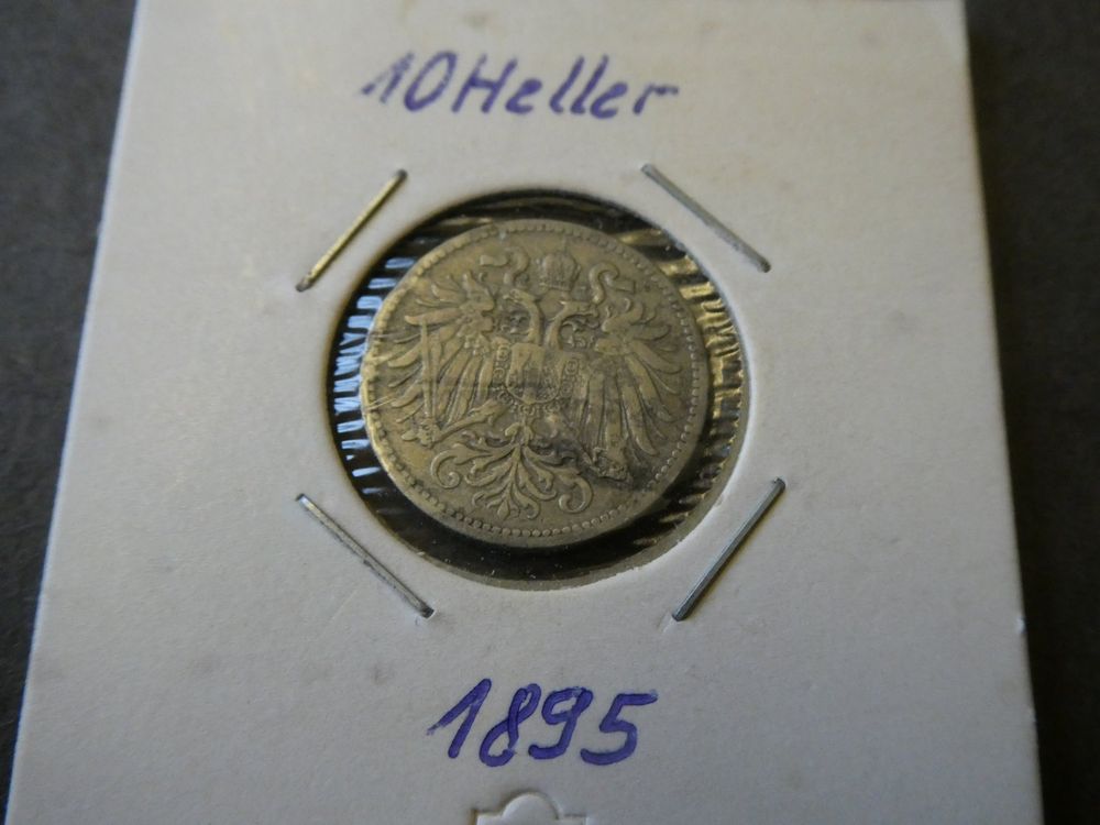 Oesterreich 1895, 10 Heller (Gebraucht) in Hinterforst für CHF 1 – mit Lieferung auf Ricardo kaufen