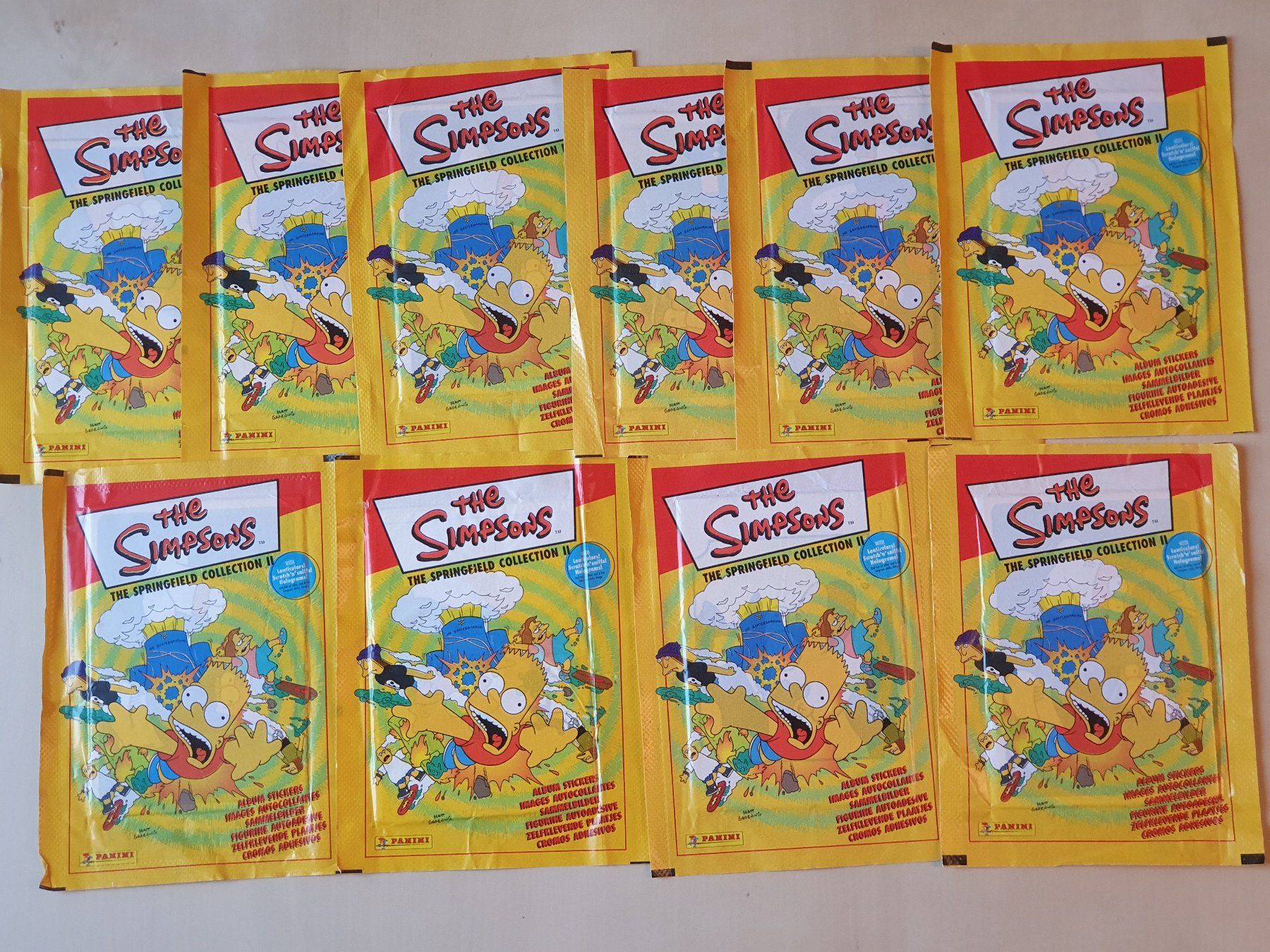 Simpsons Springfield Collection II Panini Tüten portofrei (Neu und ...