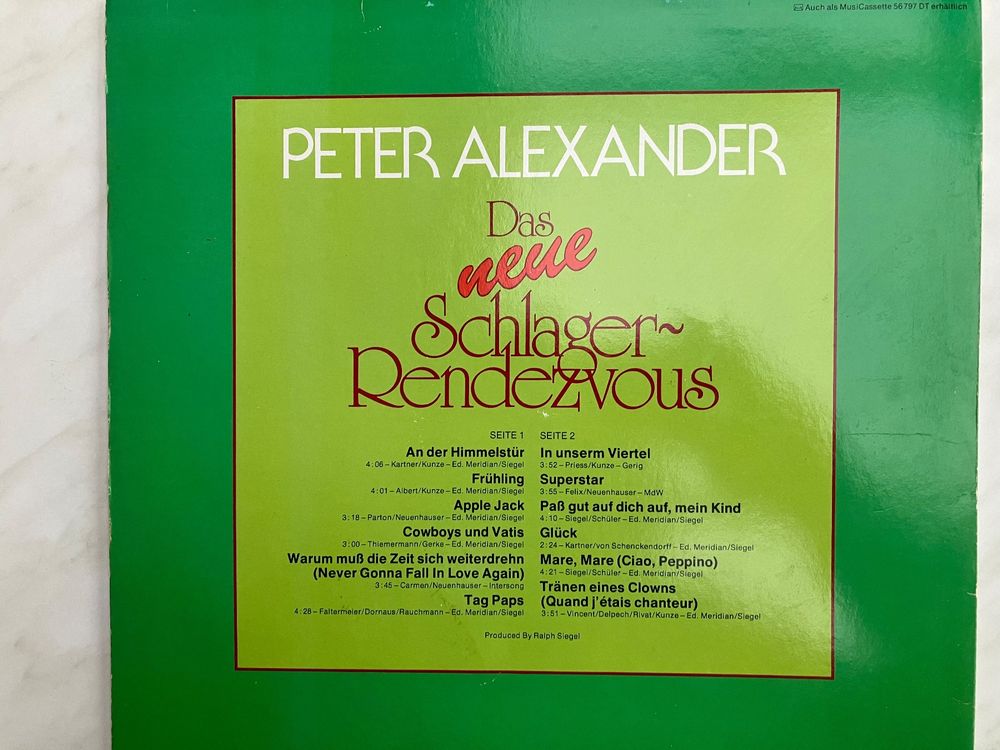 Peter Alexander, das neue Schlager Rendezvous (Gebraucht) in ...