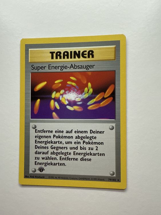 Super Energie Absauger First Edition Base Set | Kaufen auf Ricardo