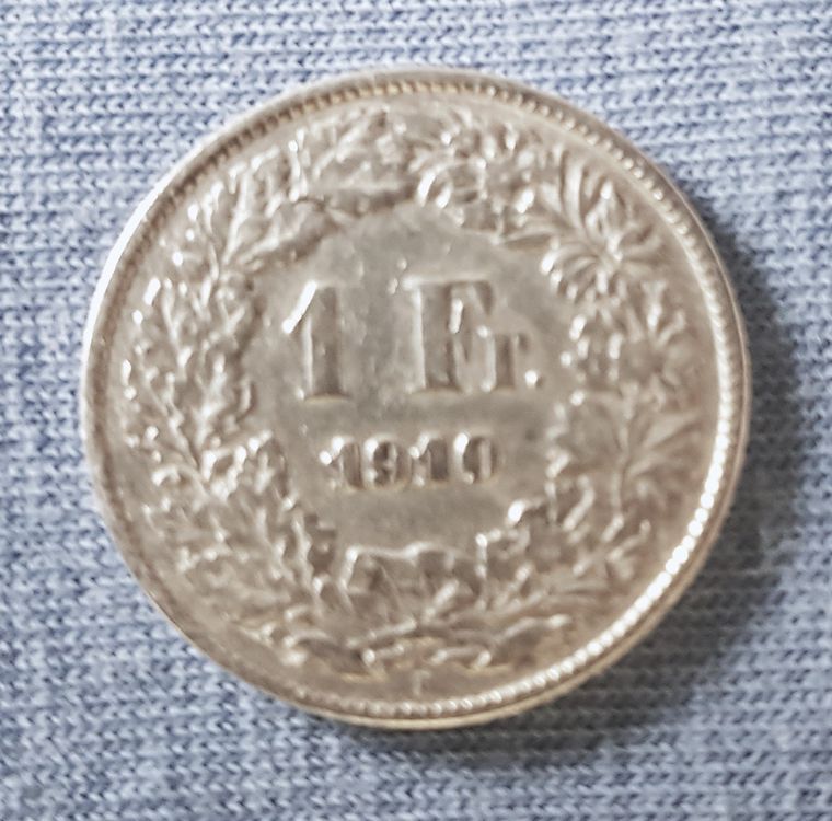 1 Franken 1910 uralte sehr rare Silbermünze ab nur 1 Fr !!! (Gebraucht) in Camignolo für CHF 2.6 ...