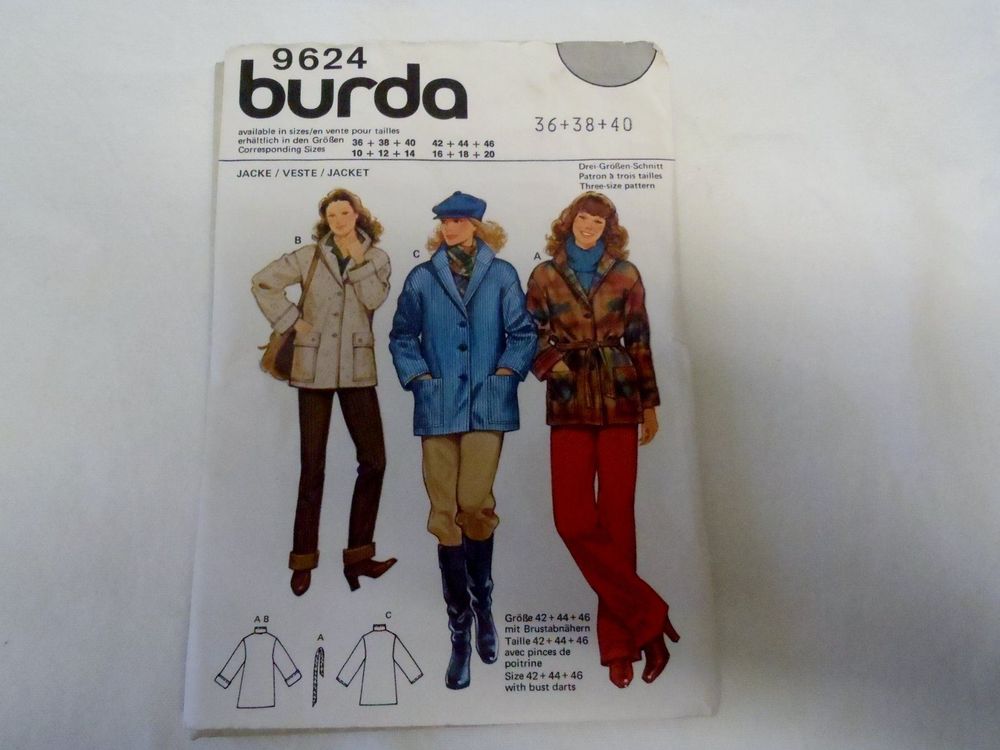 burda Schnittmuster 9624 | Kaufen auf Ricardo