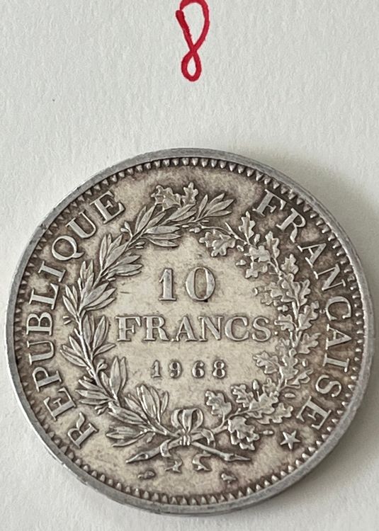 10 francs français en argent 1968 25 gr | Kaufen auf Ricardo