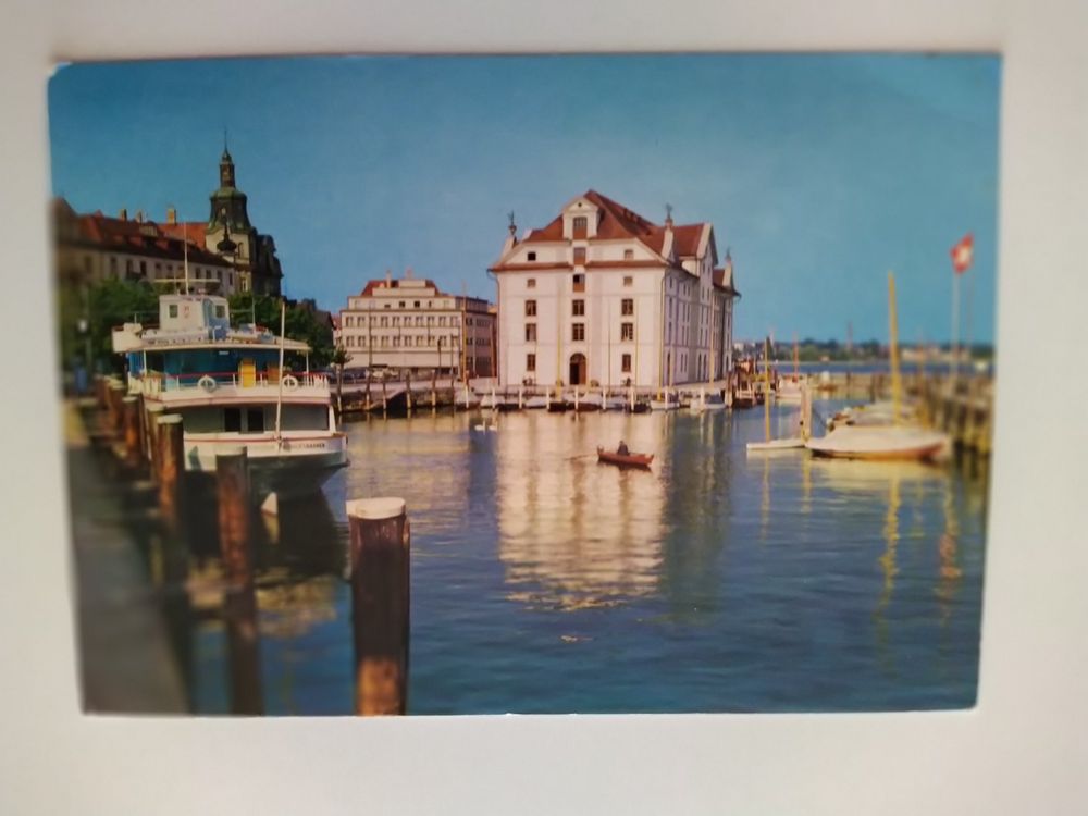 Schiff, Rorschach Hafen mit Kornhaus dat. 1969 (Gebraucht) in Ohmstal für CHF 3 – mit Lieferung ...