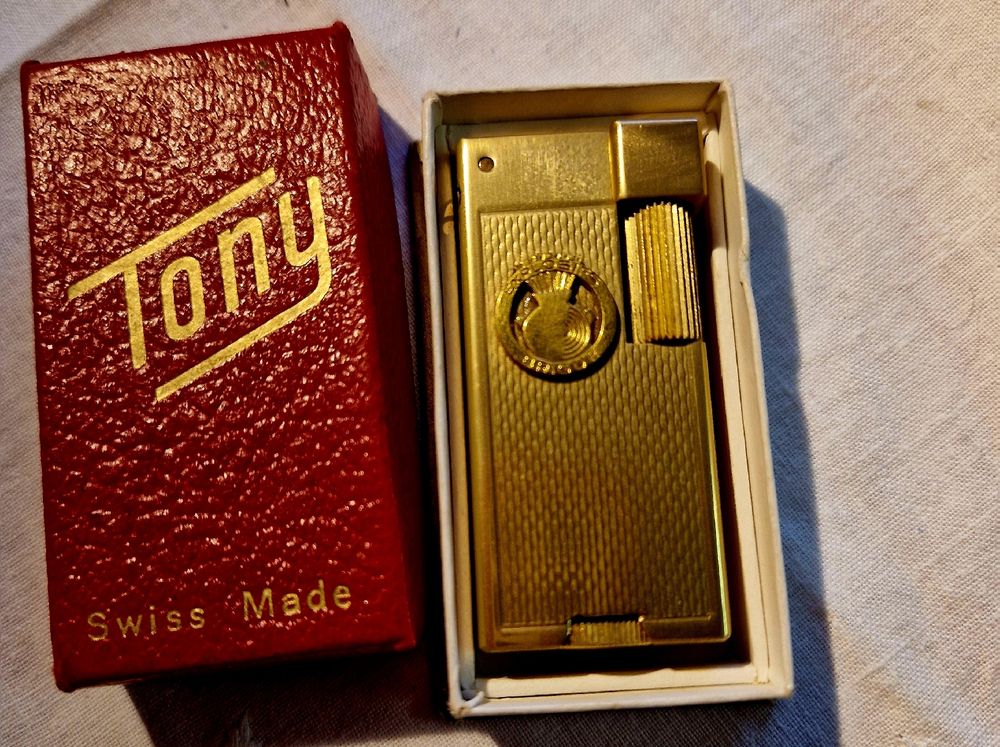 Feuerzeug Tony Swiss Made Gold Vintage Retro. (Gebraucht) in Willisau ...