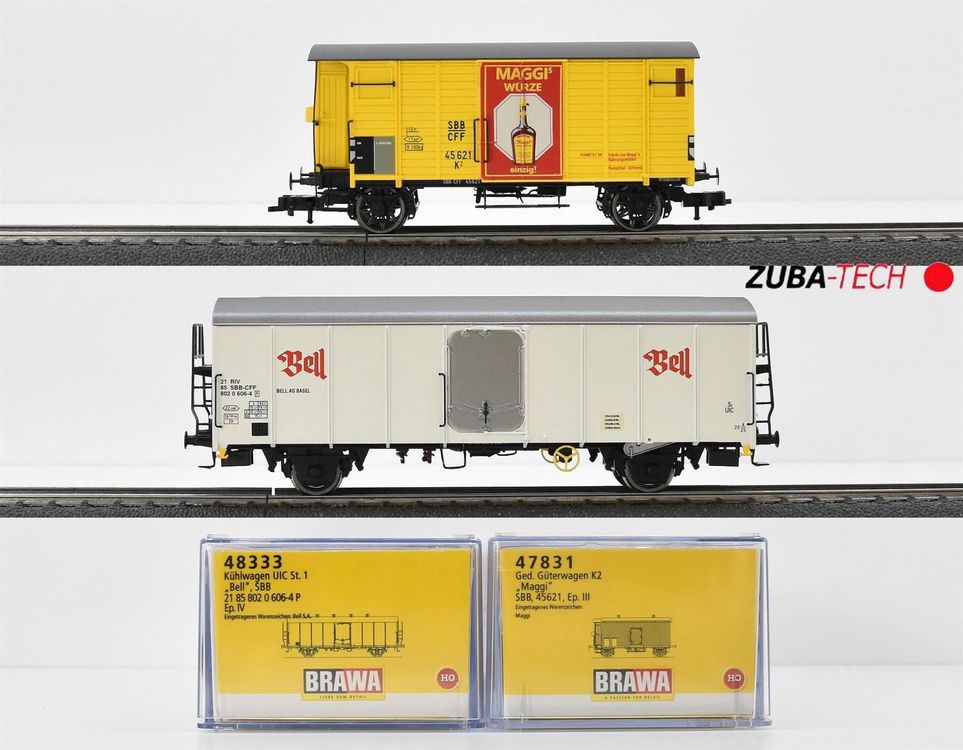 Brawa 2x Güterwagen SBB GS OVP | Kaufen auf Ricardo