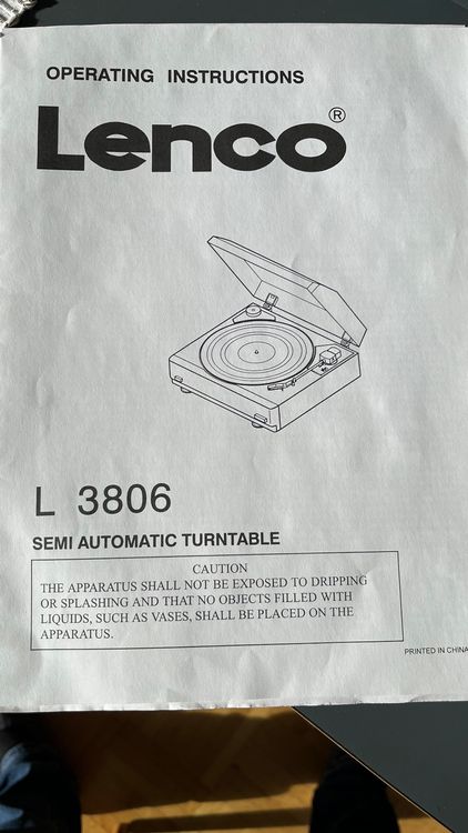 Lenno Plattenspieler stereo turntable L 3806 | Kaufen auf Ricardo