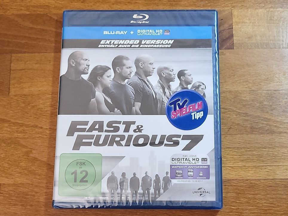 Fast & Furious 7 (2015) NEU OVP Bluray (Neu und originalverpackt) in ...