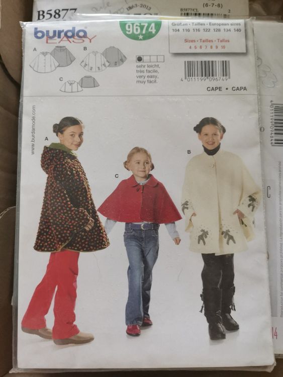 Schnittmuster Burda 9674,Gr 104-140 (Neu und originalverpackt) in St ...