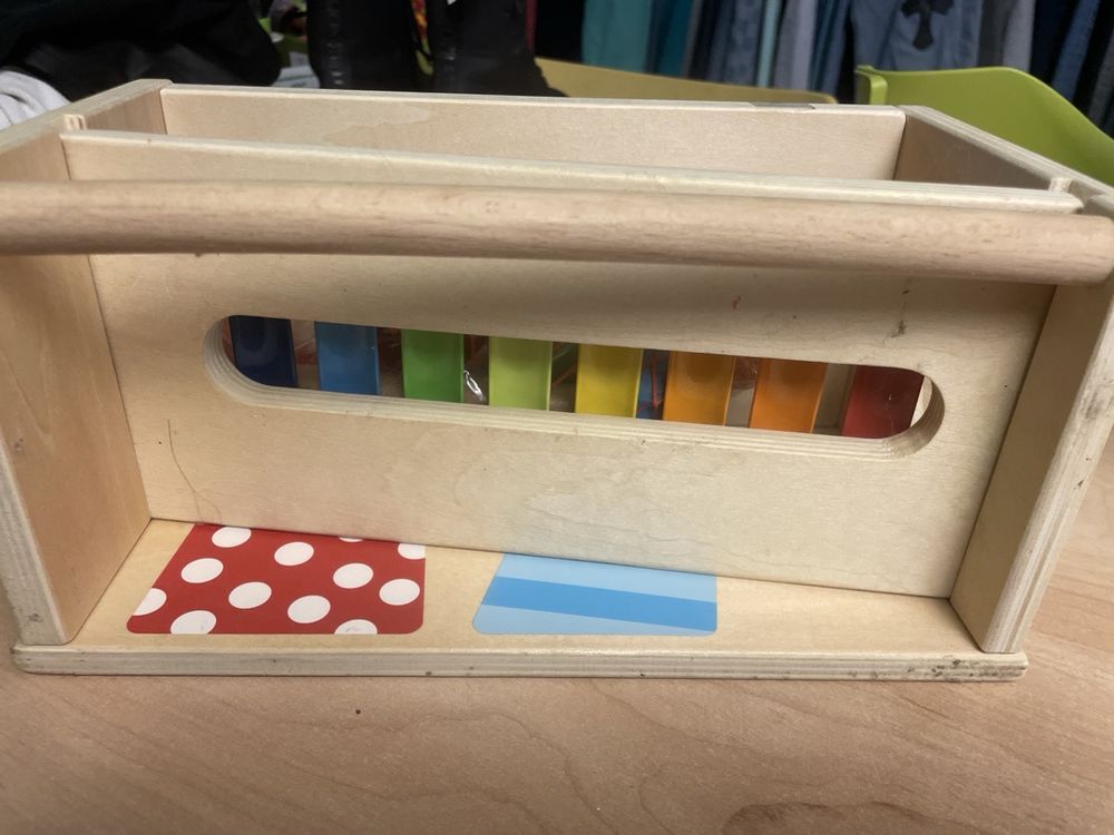 Haba Holz Kinder Hammerbank mit Xylophon Frosch, Top Zustand (Gebraucht ...