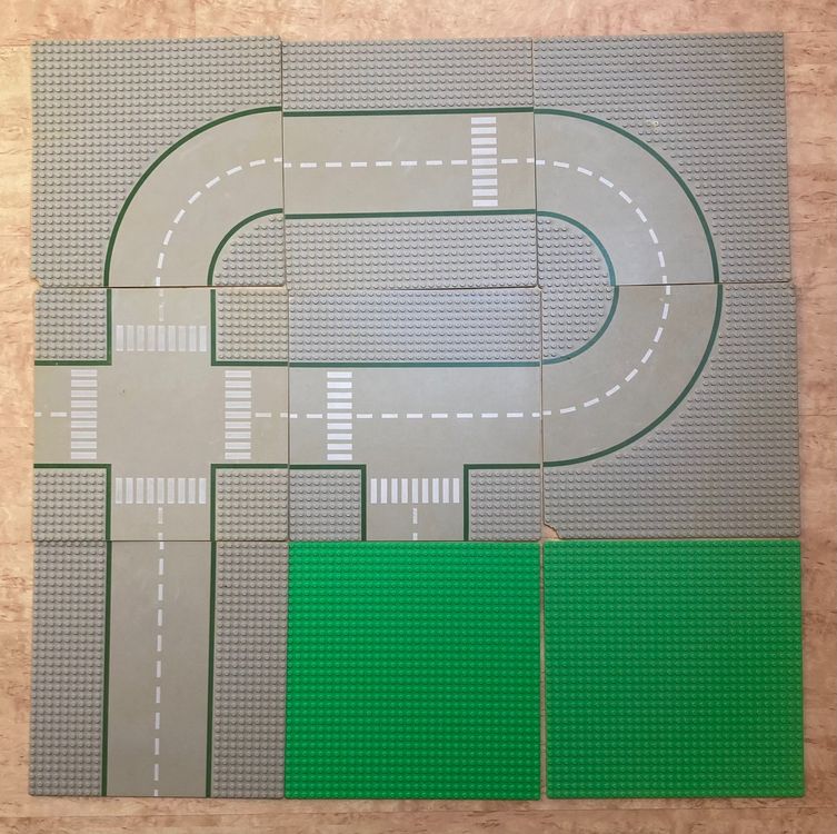 Lego Strassen-Platten 7 Stück + 2 grüne | Kaufen auf Ricardo