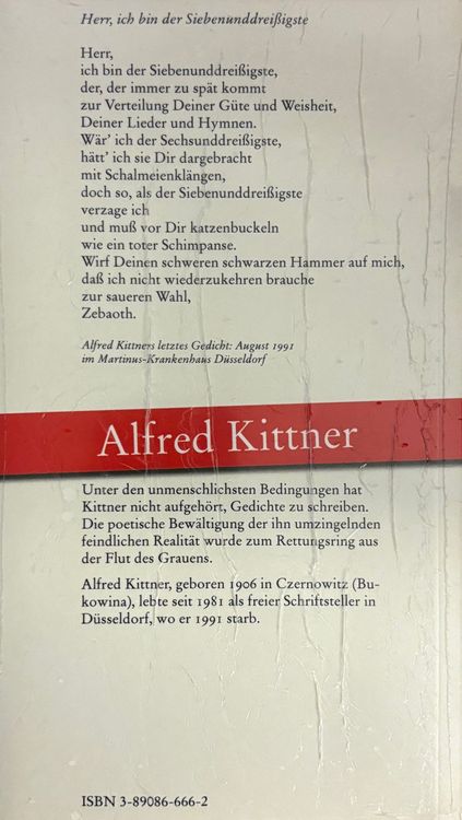 Kittner Alfred, Wahrheitsspiele - Gedichte 1945-1991 | Kaufen auf Ricardo