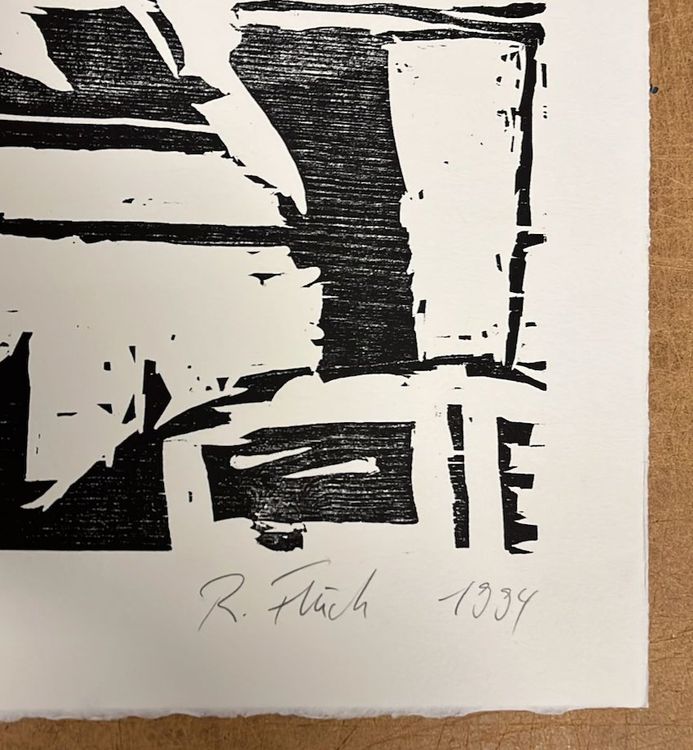Holzschnitt handsigniert Roland Flück (ID b3402) (Gebraucht) in ...