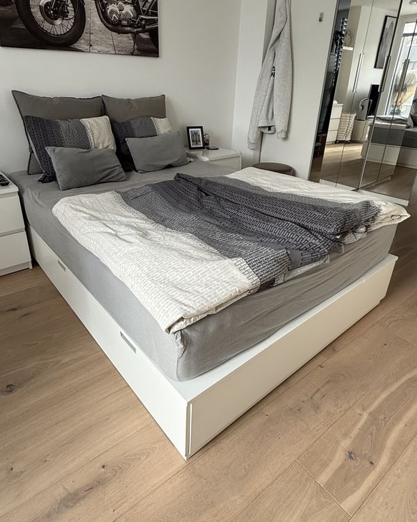 Bett mit Stauraum – IKEA Nordli | Kaufen auf Ricardo