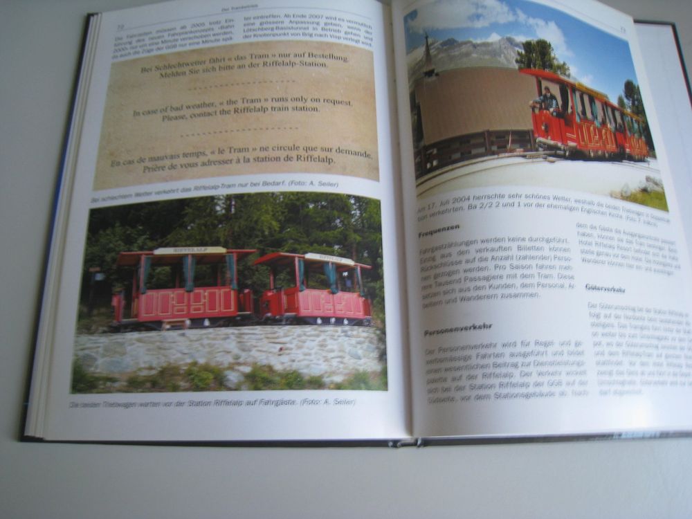 Riffelalp-Tram,einst und jetzt, Prellbock 2005 (Gebraucht) in Buchs ZH für CHF 19 – mit ...