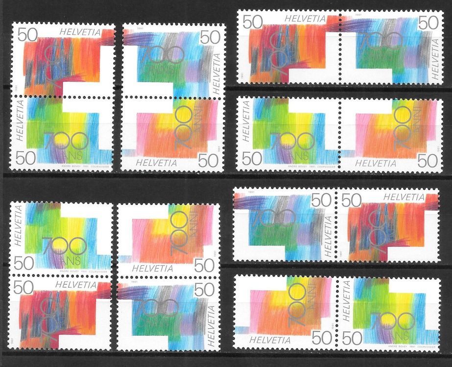 Z91-Z98 Serie 8 zusammenhängende Wertstufen ** 22.1.1991 (Neu (gemäss ...