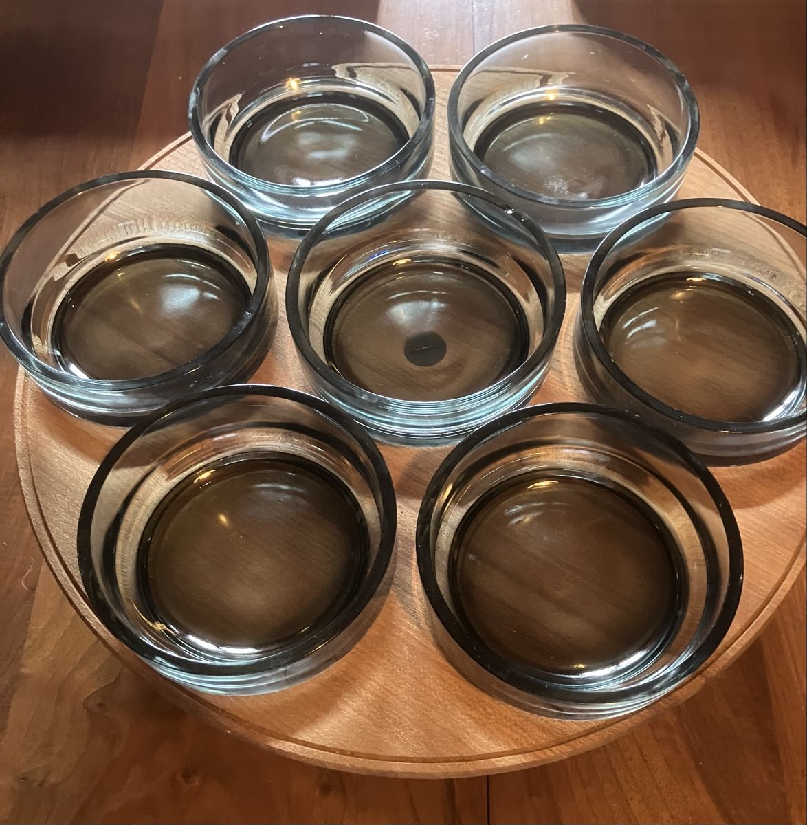 Plateau tournant en bois massif avec 7 emplacements (D'occasion) à Les ...