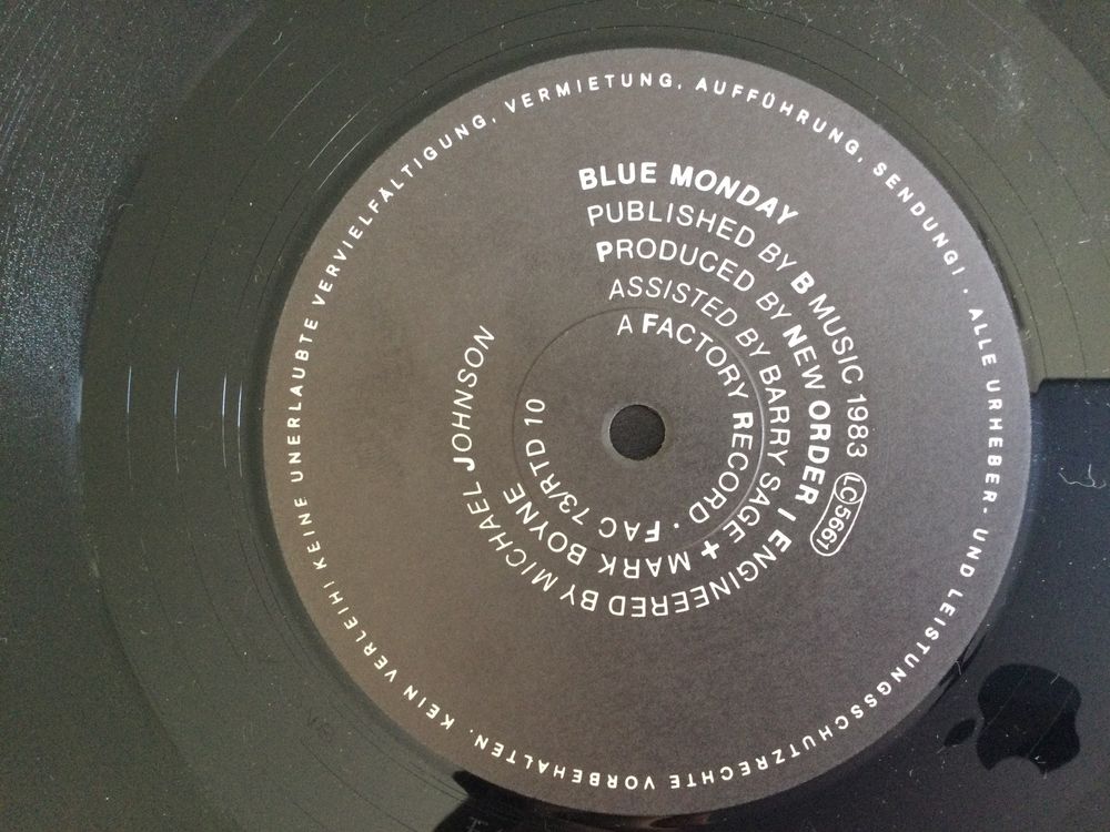 New Order Maxi-Single - Blue Monday (Gebraucht) in Gutenswil für CHF 11 ...