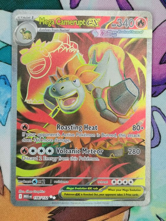 Pokemon Mega Camerupt EX 156/132 Mega Evolution EN (Neuf (Voir ...